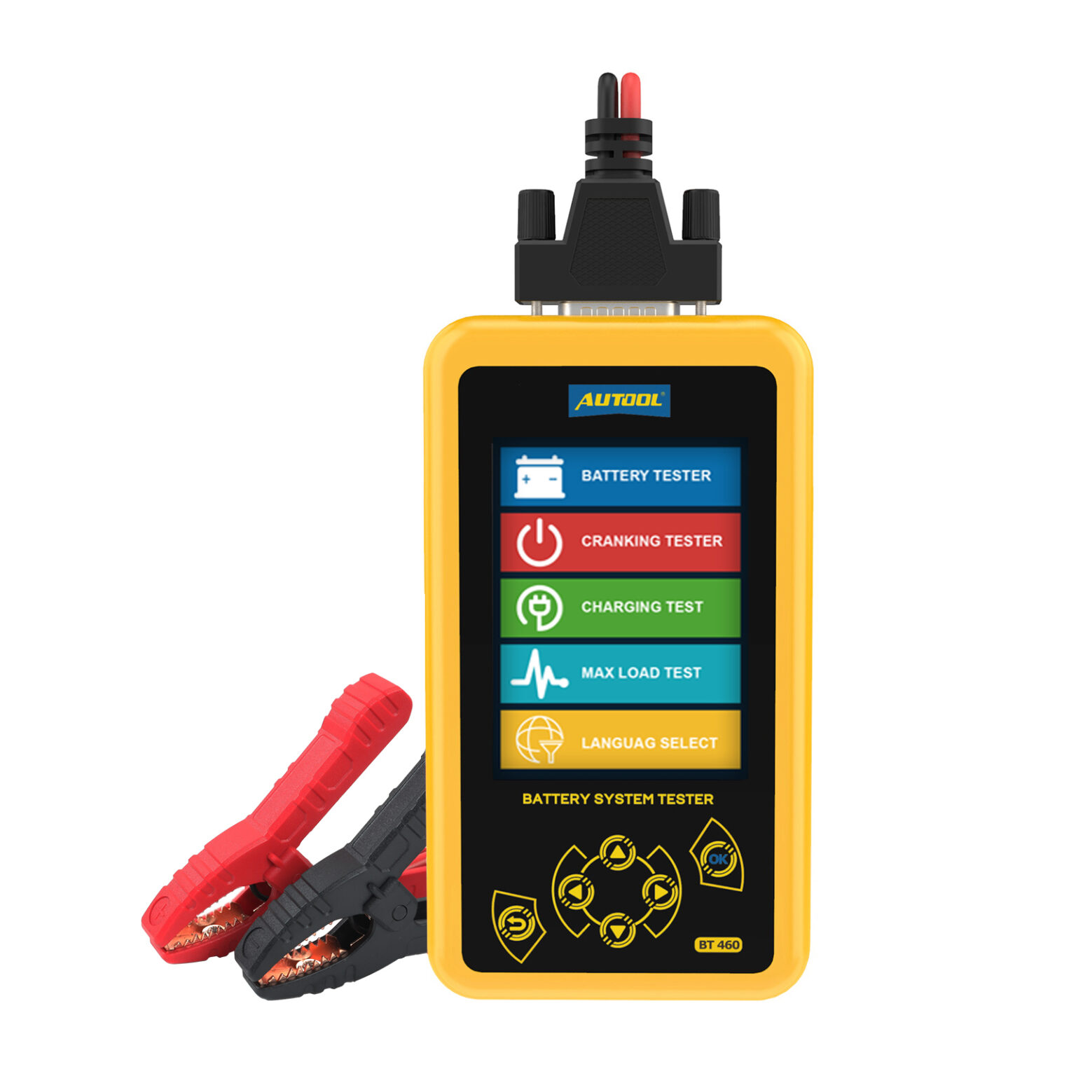 AUTOOL BT460 TFT 4inch Colorful Display Car Battery Tester Analyzer for ...