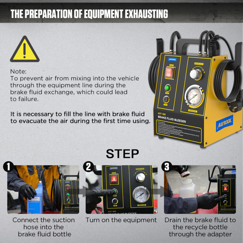 AUTOOL AST605 Car Pulsating Brake Fluid Exchanger