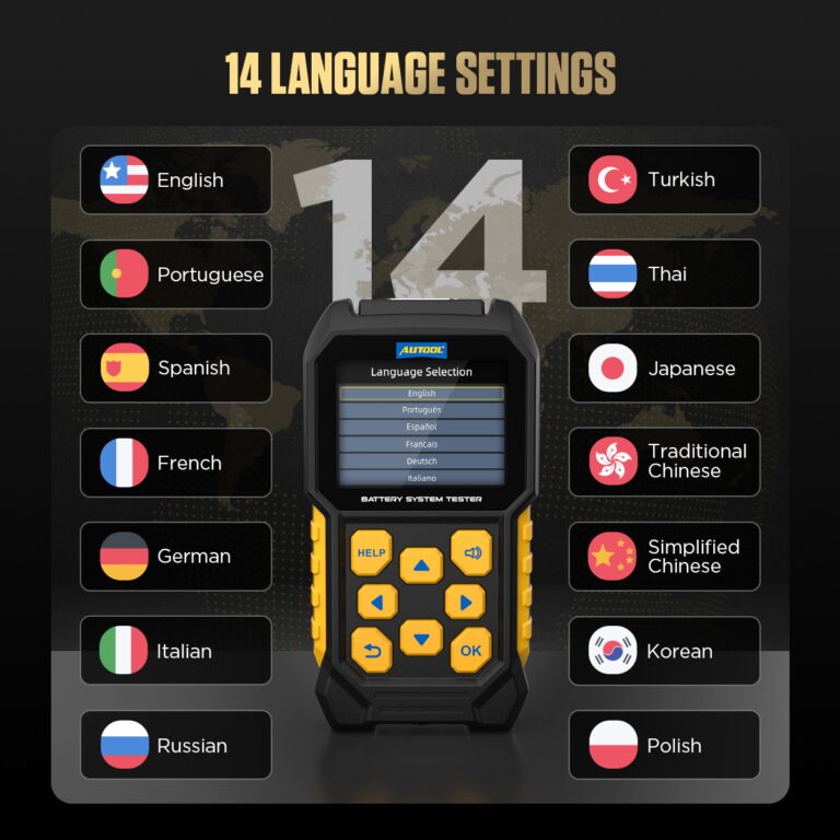AUTOOL BT460 Car Battery Load Tester for 12V 24V