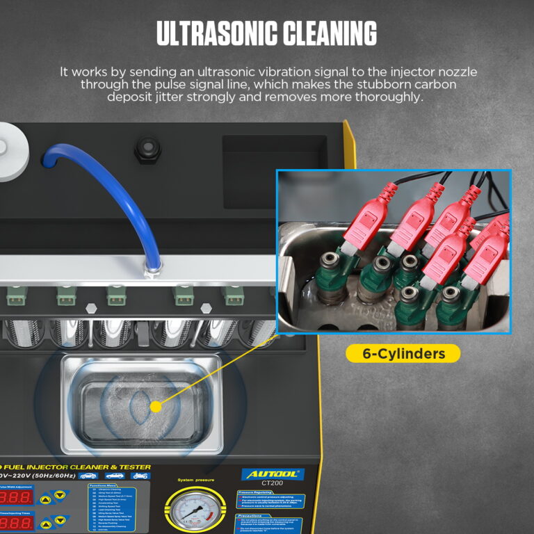 AUTOOL CT200 Injector Ultrasonic Cleaner & Tester For Automobiles And ...
