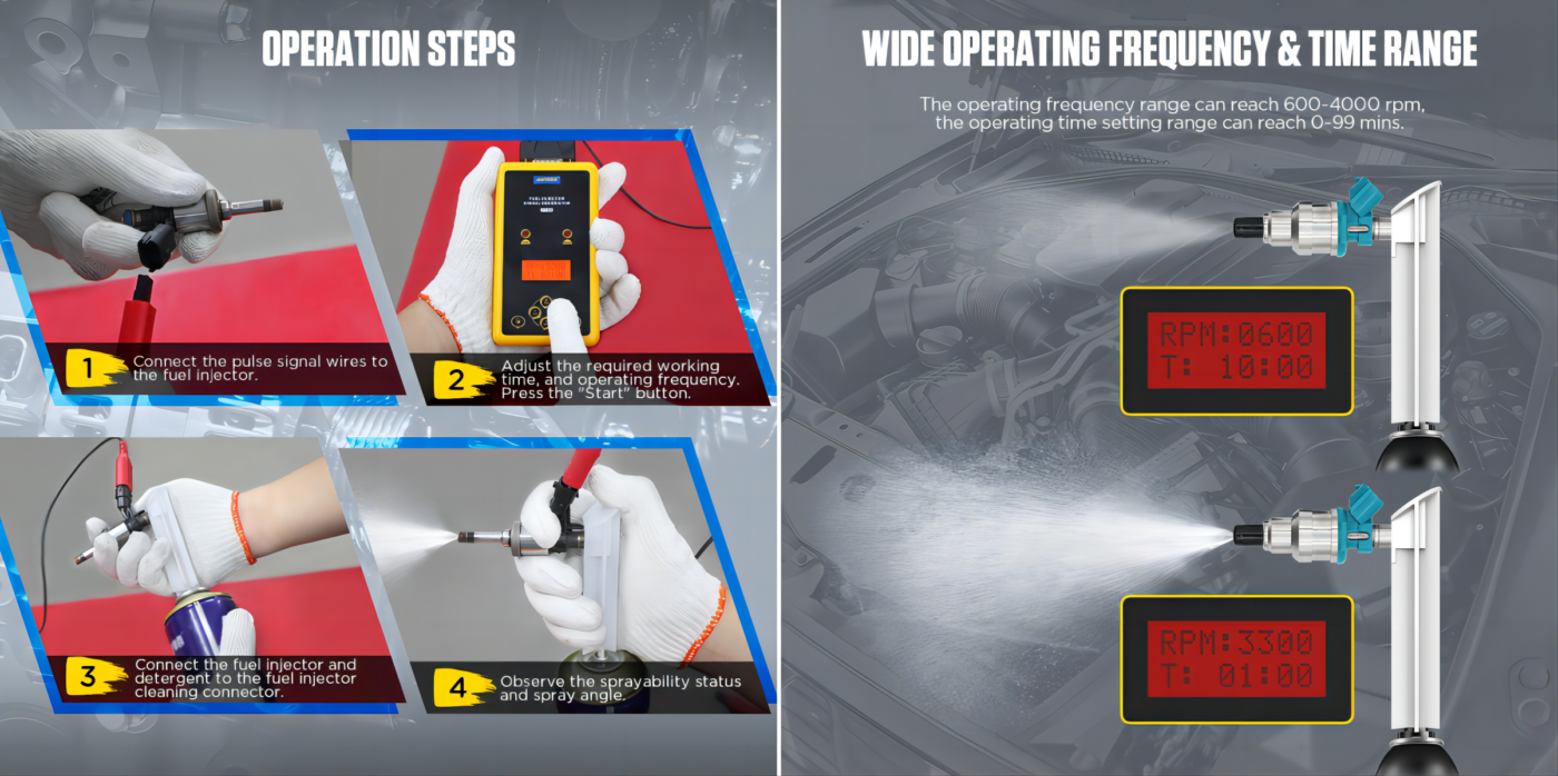 AUTOOL CT60 Fuel Injector Signal Generator Fuel Injector Super Pulse ...