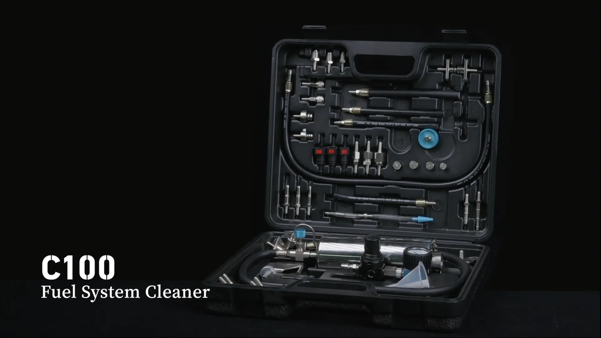 How does the Autool C100 clean the fuel system? - AUTOOL