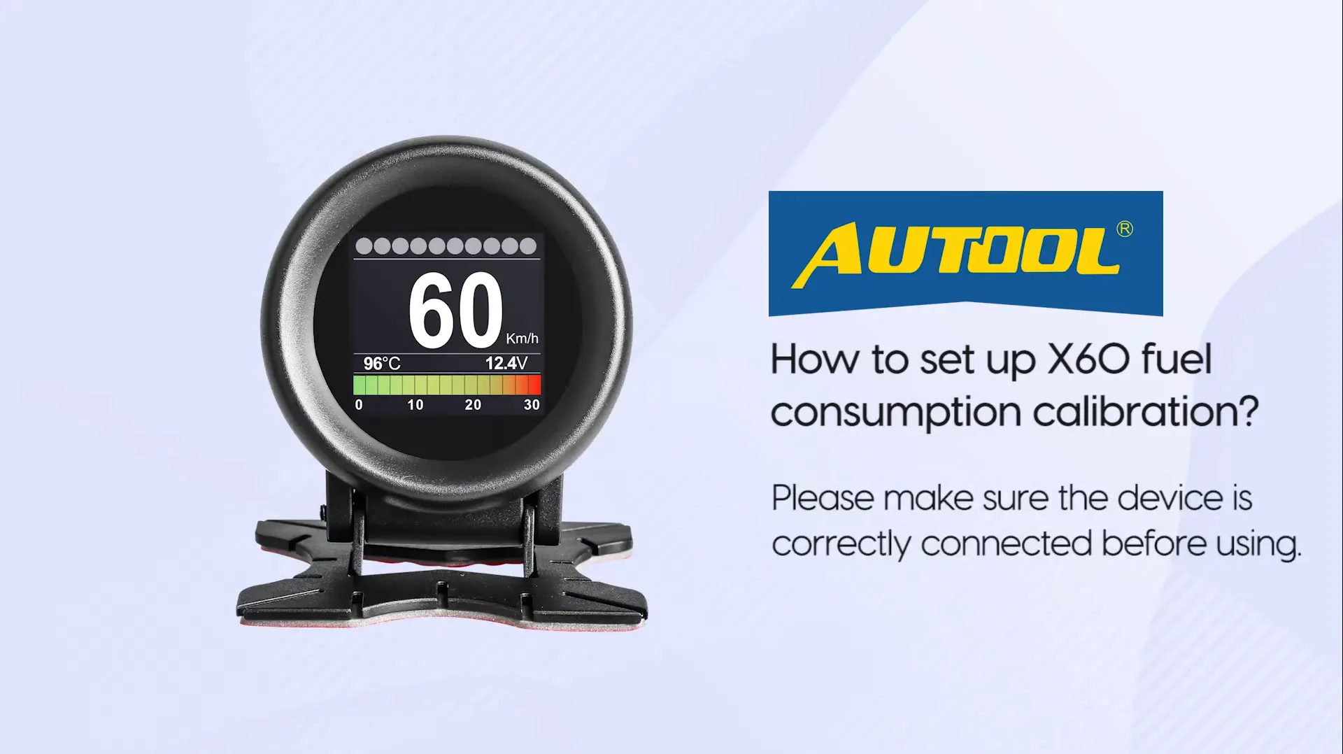 How to set X60 Fuel Consumption Calibration? - AUTOOL