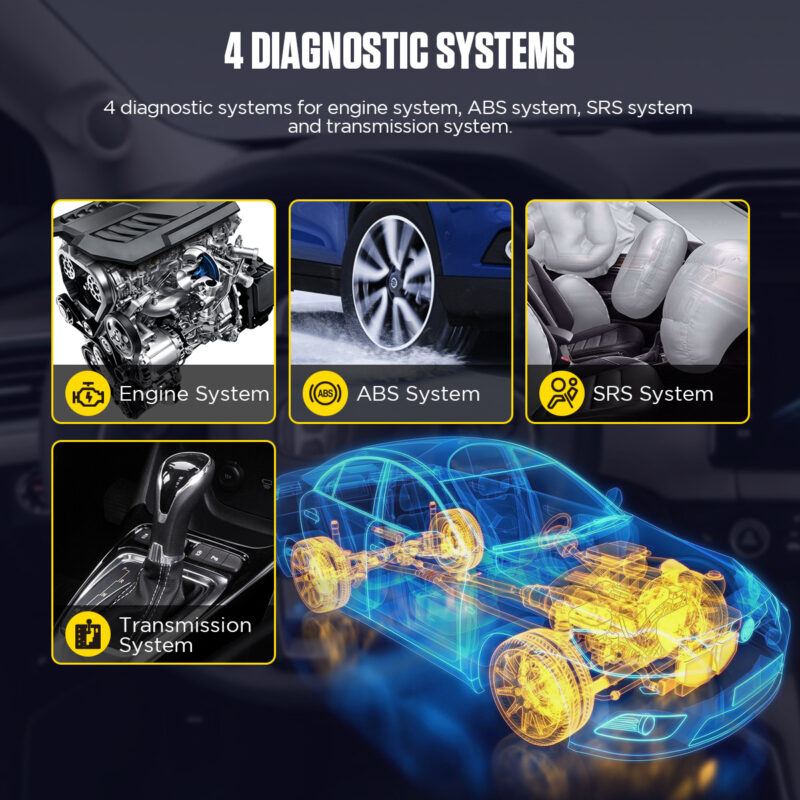 AUTOOL DM301 Auto Diagnostic Multimeter Car Circuit Tester Power Probe ...