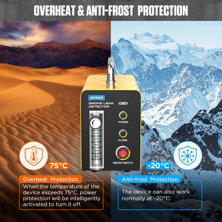 AUTOOL SDT103 Automotive Smoke Machine Leak Detector for EVAP System 12V - AUTOOL