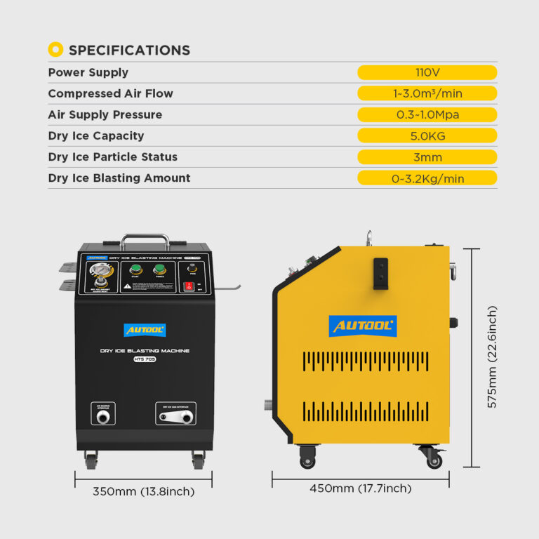 AUTOOL HTS705 Dry Ice Cleaning Machine Dry Ice Blaster