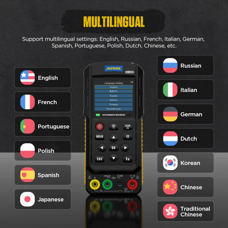 AUTOOL DM303 Diagnostic Multimeter Car Circuit Tester - AUTOOL