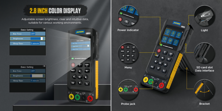 AUTOOL DM303 Auto Diagnostic Multimeter Car Circuit Tester with K/CAN ...