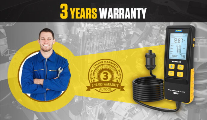 AUTOOL PT635 Fuel Pressure Gauge(Hight-end Version) 0-426 PSI Digital ...