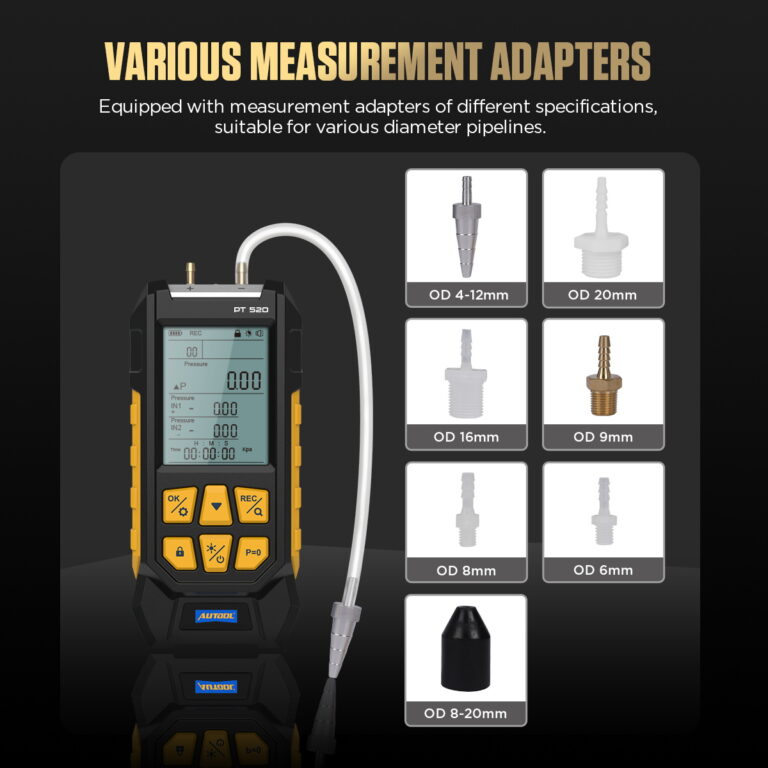 AUTOOL PT520 Differential Pressure Gauge Digital Manometer - AUTOOL