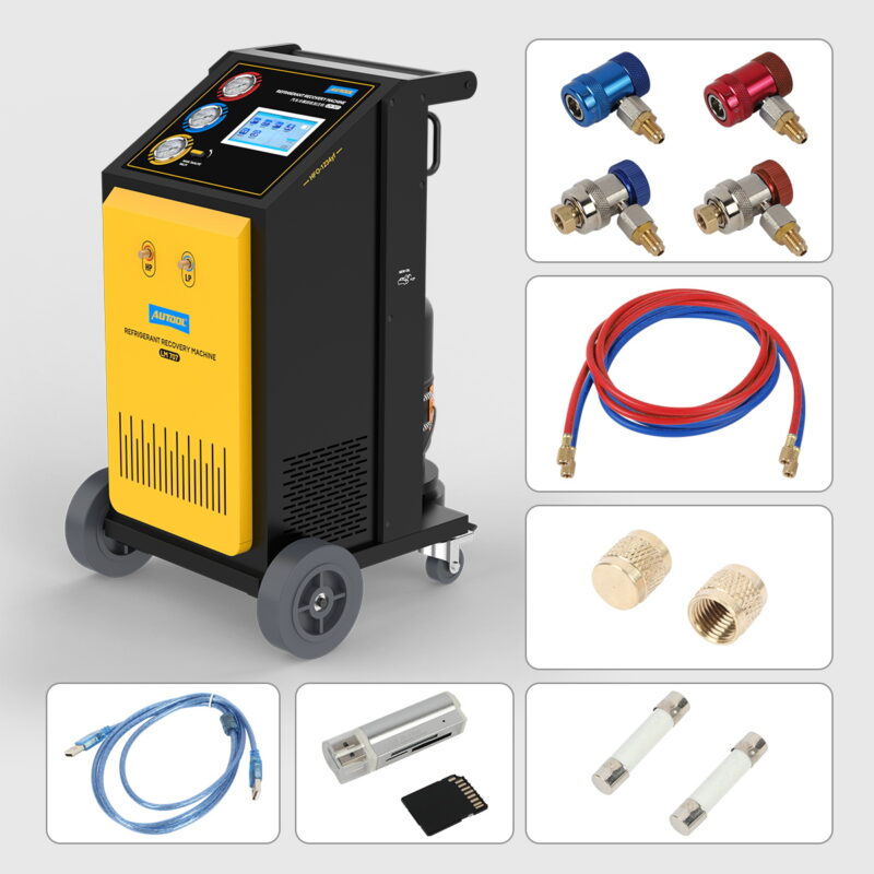 AUTOOL LM707 AC Refrigerant Recovery Machine-High-Precision Refrigerant Recovery And Filling ...