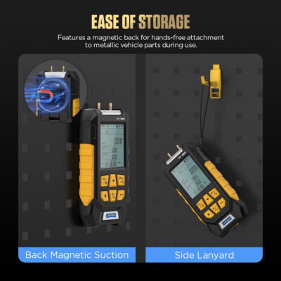 AUTOOL PT530 Digital Manometer Dual Port Pressure Gauge - AUTOOL
