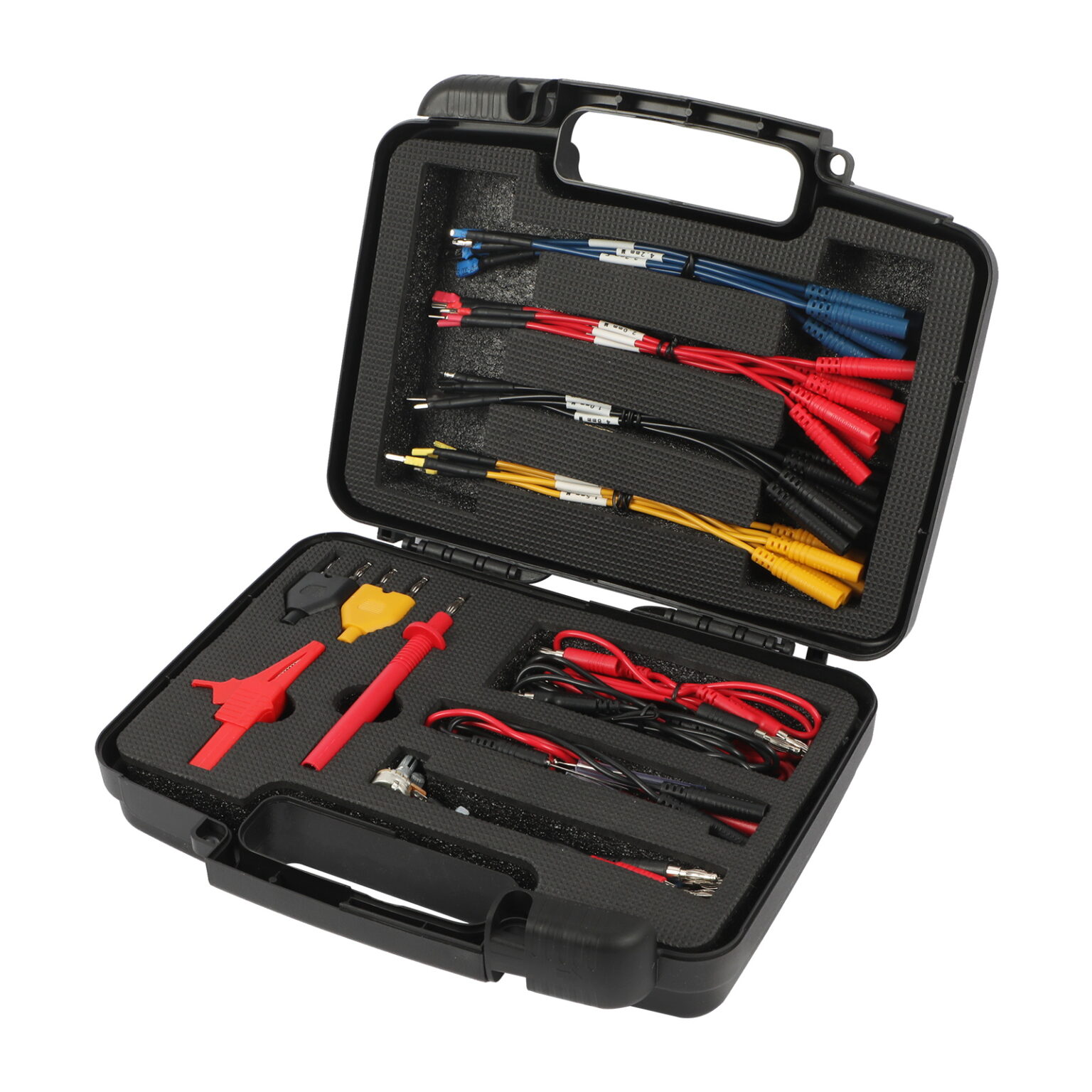 AUTOOL 48PCS Test Lead Kit Banana Plug To Test Hook Cable Replaceable ...