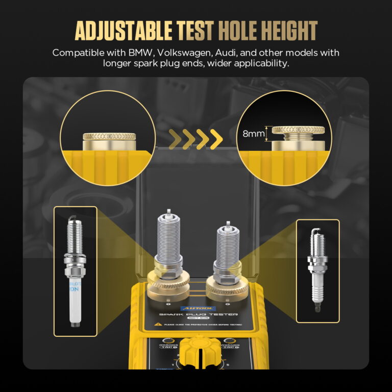 AUTOOL SPT105 Spark Plug Tester Tool Adjustable Spark Tester - AUTOOL