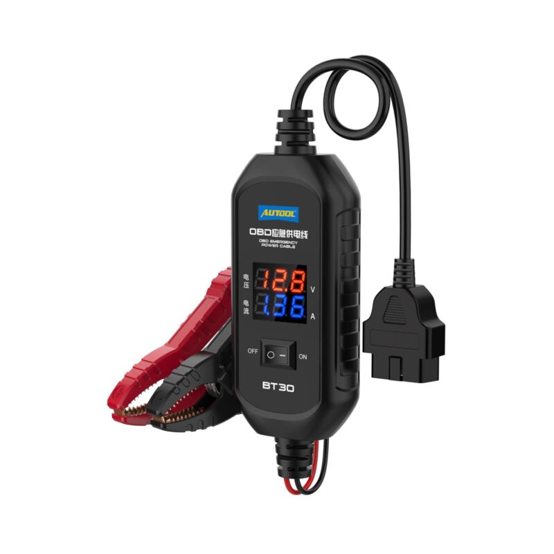 AUTOOL BT30 ECU Emergency Power Supply Cable Includes 3A Fuse - AUTOOL