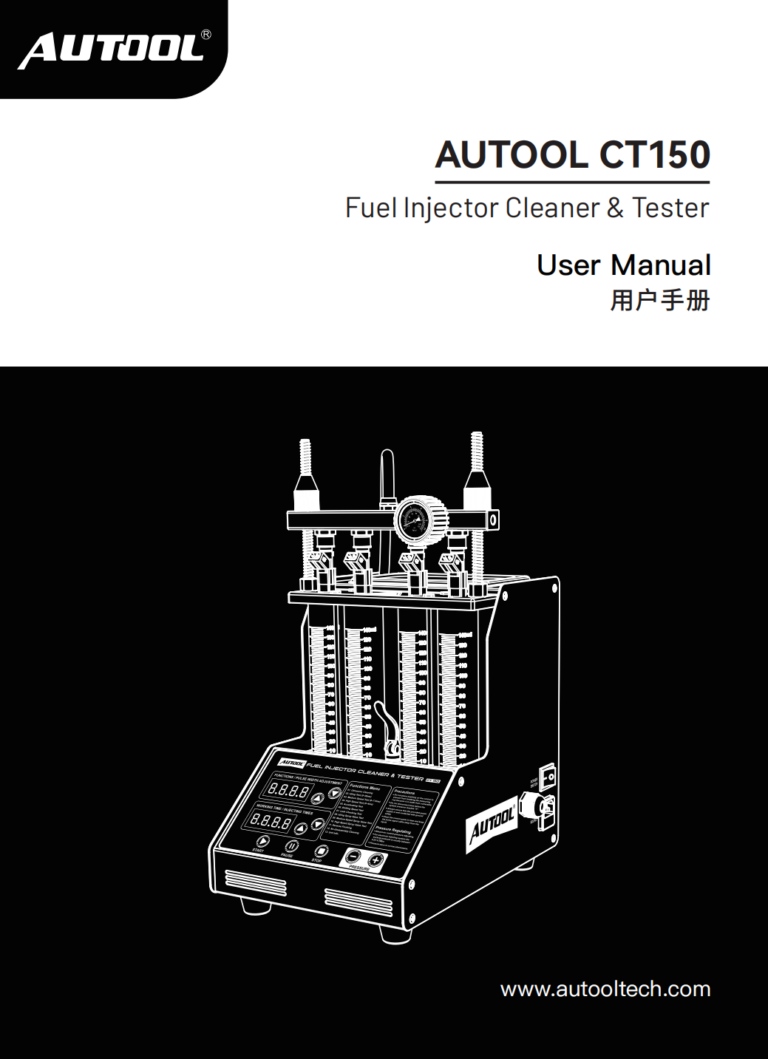 AUTOOL CT150 Fuel Injector Tester & Cleaner Machine - AUTOOL